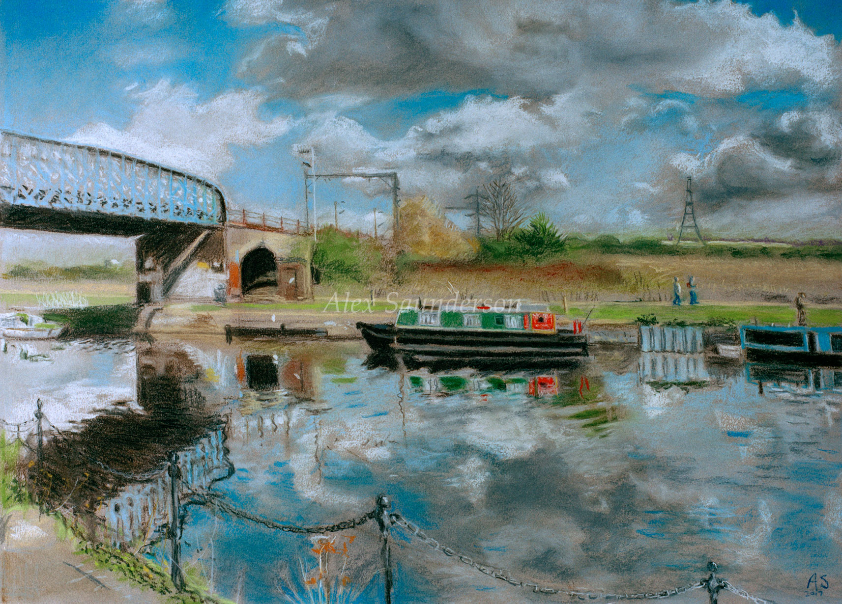 The River Lea – Alex Saunderson Art