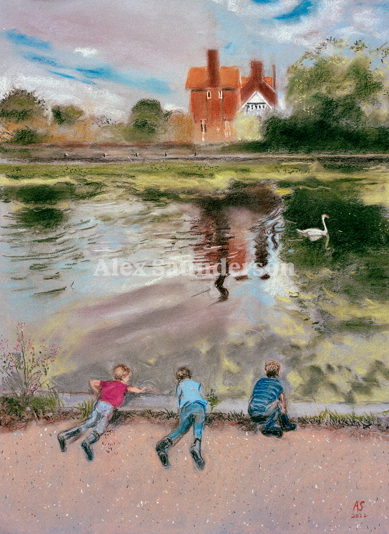 The River Lea – Alex Saunderson Art