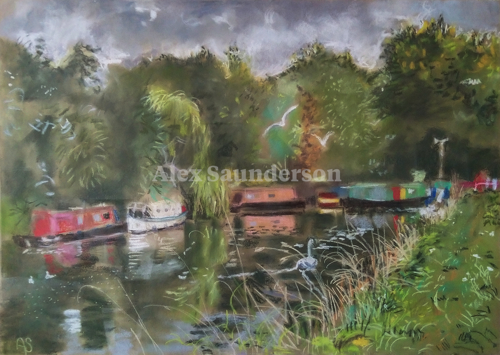 The River Lea – Alex Saunderson Art