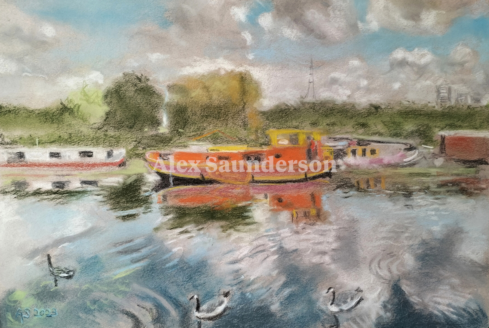 The River Lea – Alex Saunderson Art